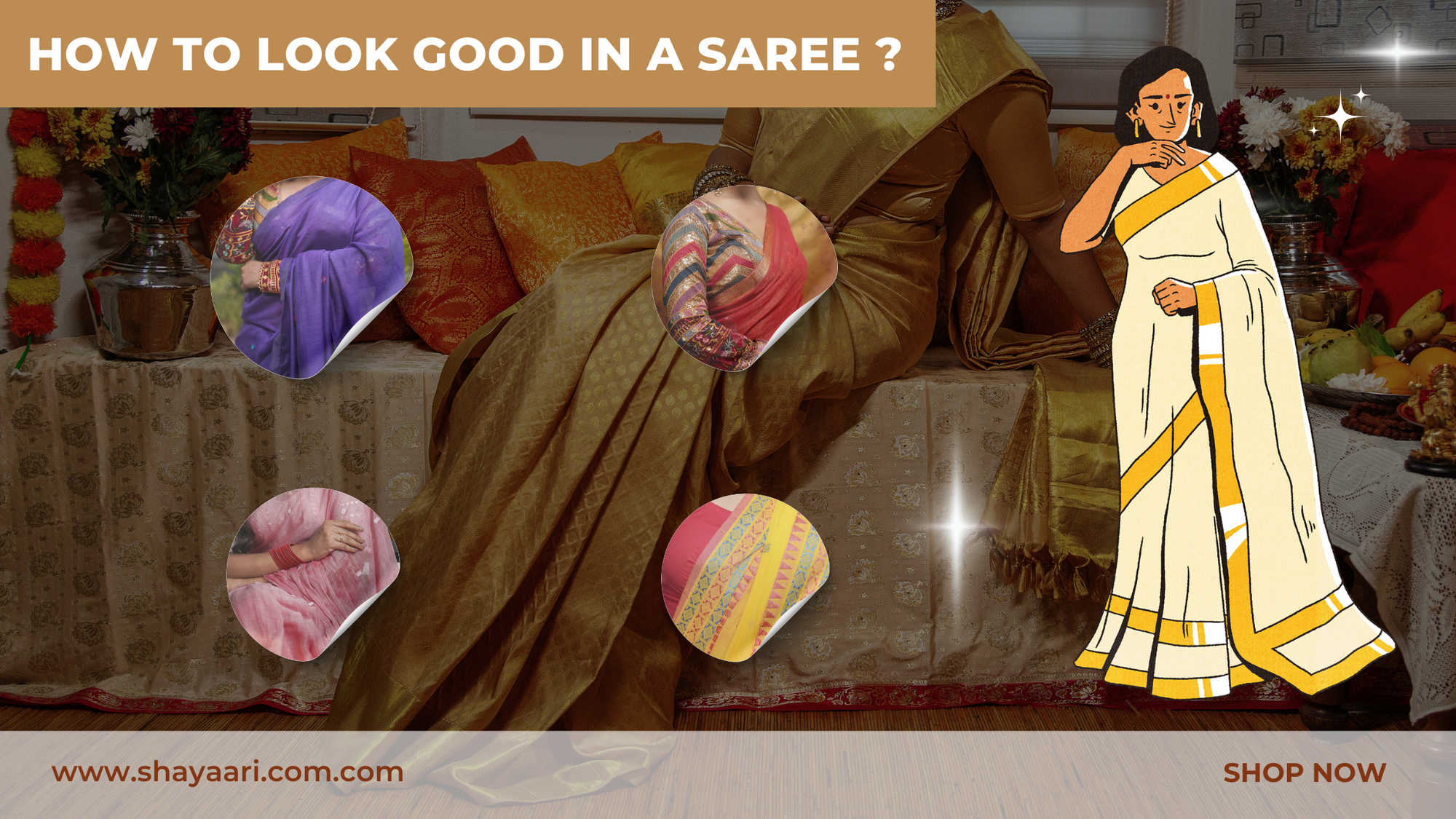 How To Look Good In A Saree | Shayaari